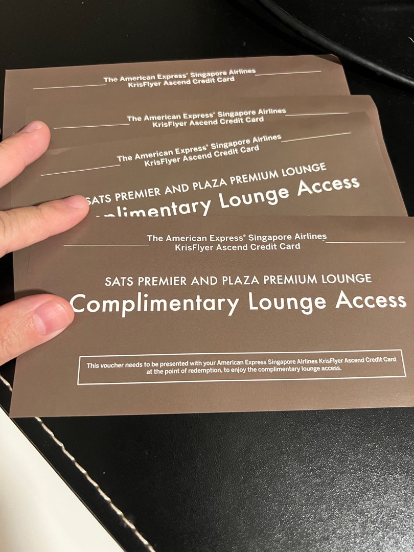 Amex Kris Flyer Ascend Lounge access voucher, Tickets & Vouchers ...
