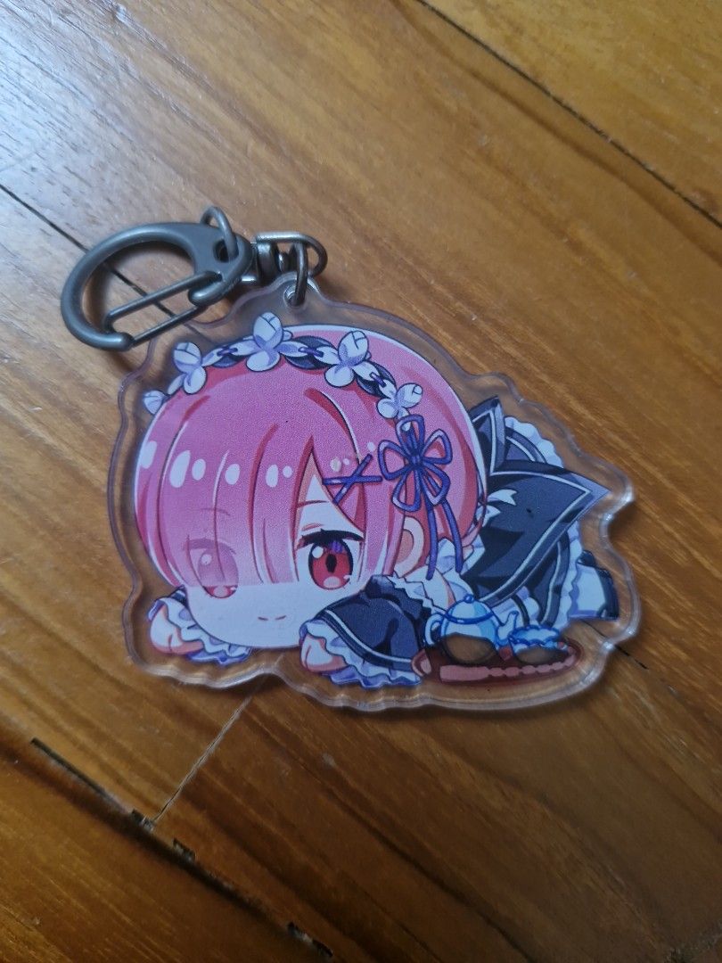 Anime Keychains Demon Slayer Tanjiro, Anya, Kanna, Re Zero Rem, Ram ...