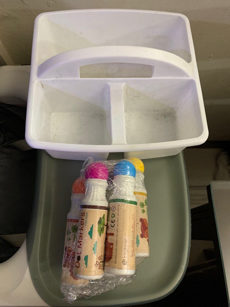 Art Caddy craft organizer with dot marker, Hobbies & Toys, Stationary ...