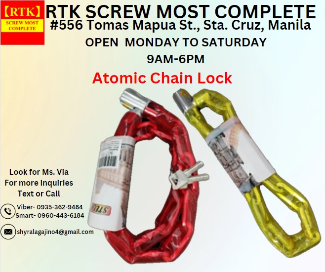 ATOMIC CHAIN LOCK, Commercial & Industrial, Construction Tools ...