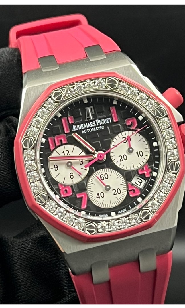 Audemars Piguet pink royal oak, Luxury, Watches on Carousell