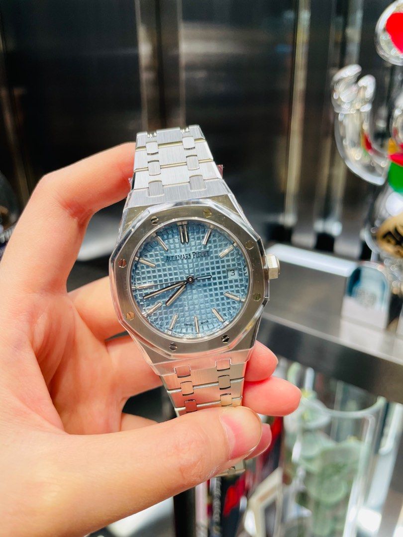 Audemars Piguet Royal Oak 37mm Automatic 15550ST.OO.1356ST.08 Ice Blue ...