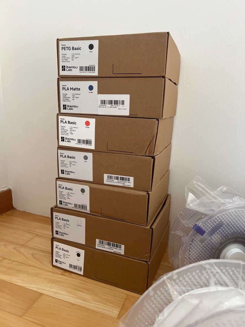Bambulab 3D printer Filaments and EIBOS 3D vacuum bag storage (selling ...