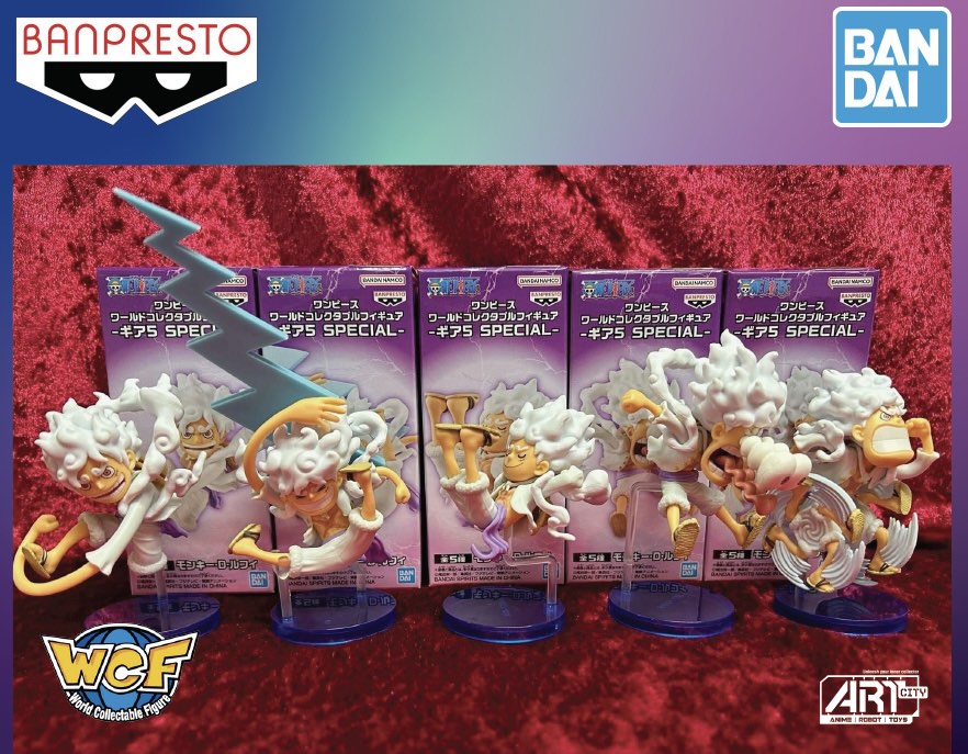 Bandai One Piece WCF Luffy Gear 5 Nika Special (Full Set ) World ...
