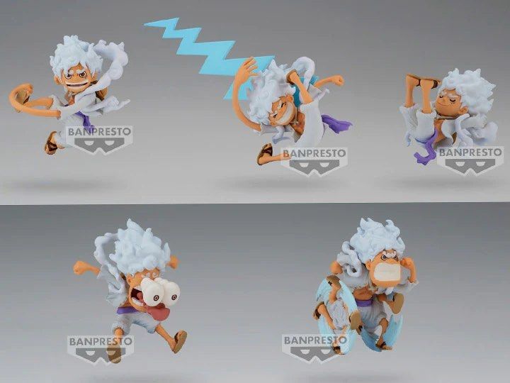Bandai One Piece WCF Luffy Gear 5 Nika Special (Full Set ) World ...