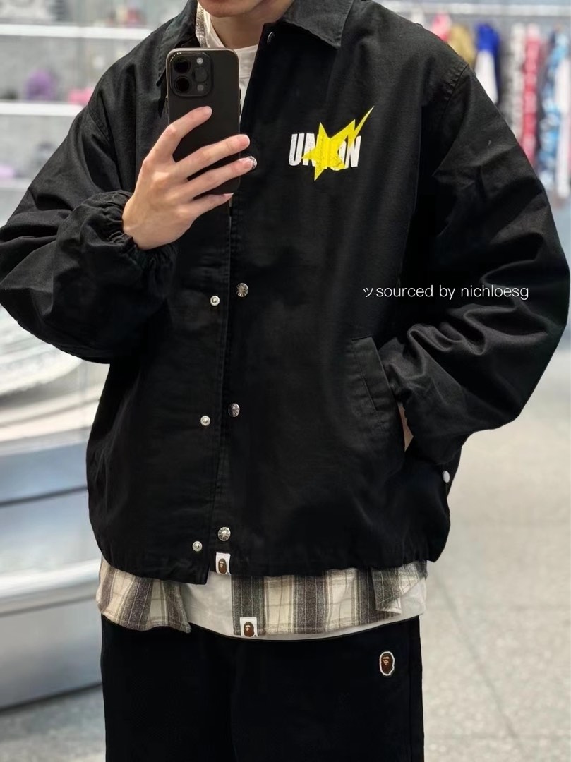 BAPE X UNION LA WASHED COACH JACKET, Men's Fashion, Coats, Jackets and ...