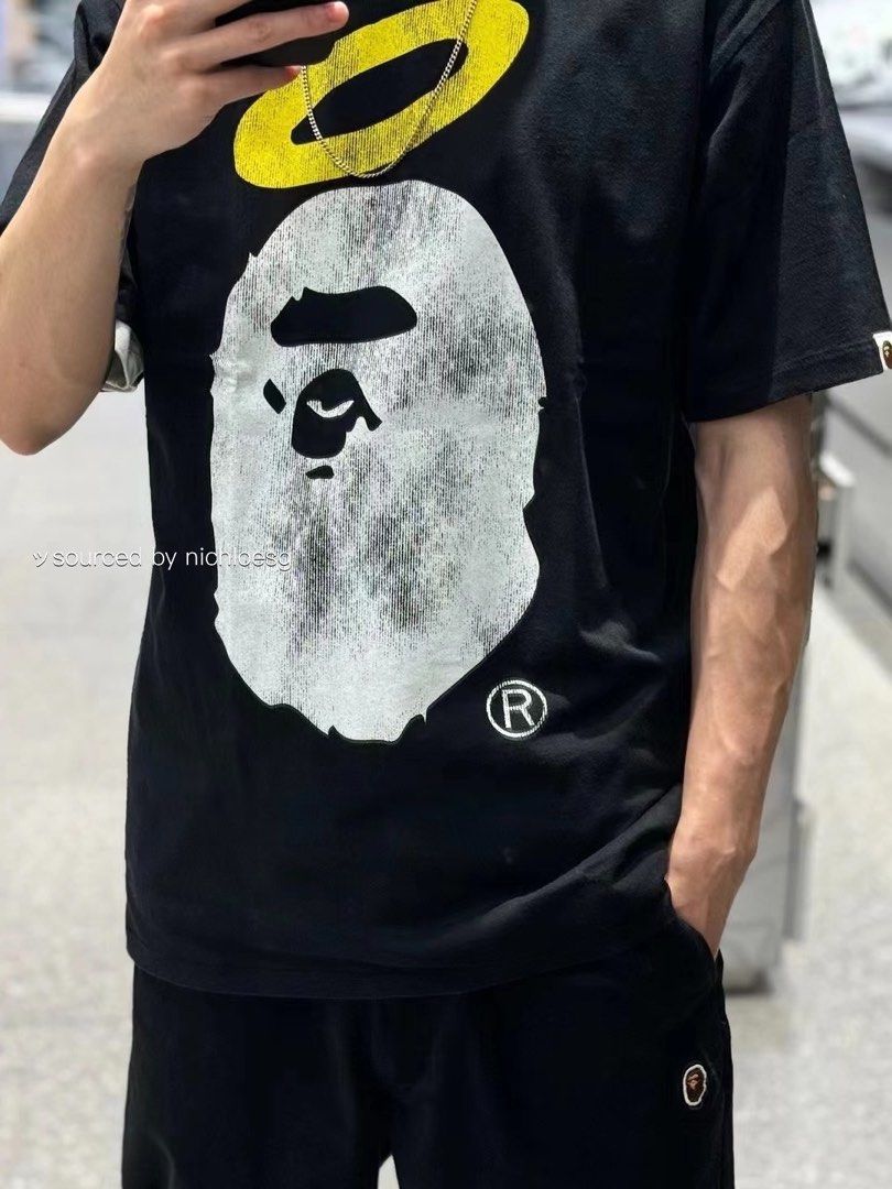 BAPE X UNION WASHED APE HEAD TEE, Men's Fashion, Tops & Sets, Tshirts ...