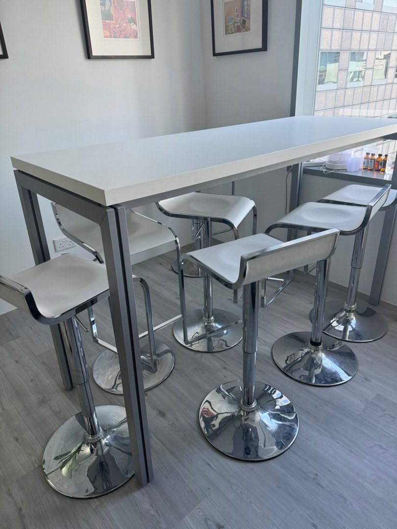 Bar table and chairs, Furniture & Home Living, Furniture, Tables & Sets ...