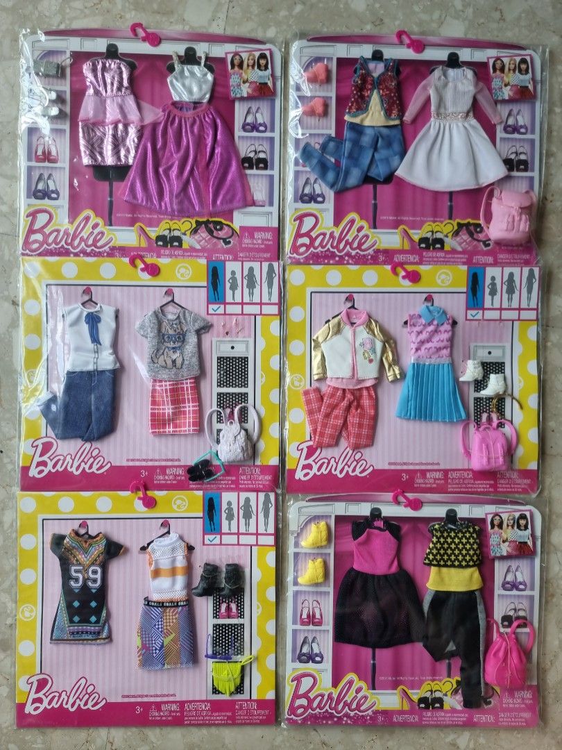Barbie Fashion Packs, Hobbies & Toys, Toys & Games on Carousell