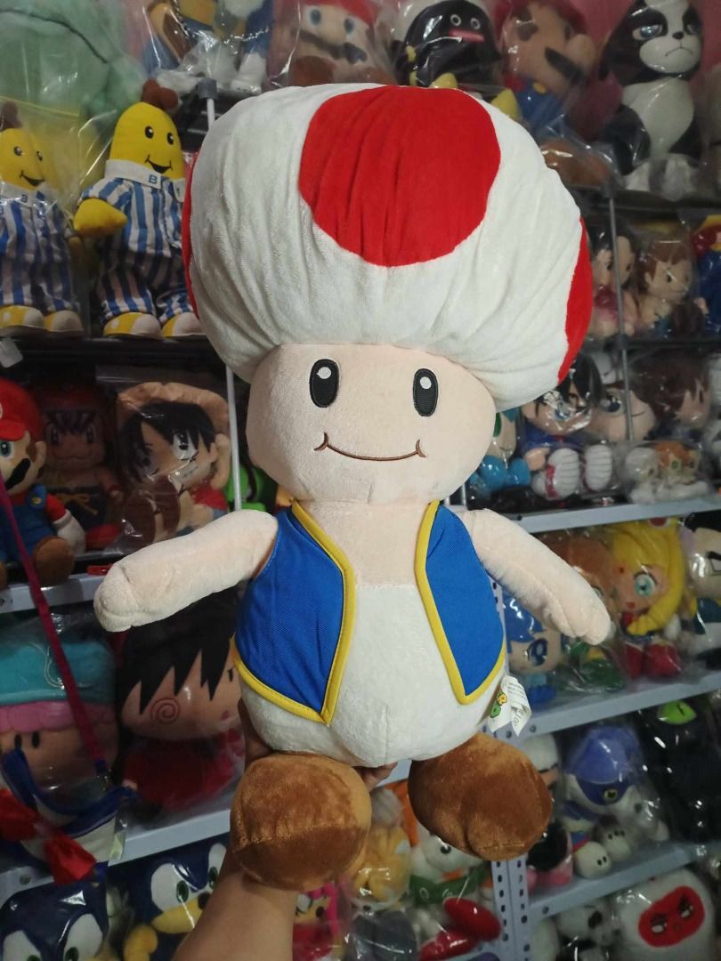 BIG Lifesize 19-Inch Toad Super Mario Video Game Plush Toy (Ocean Park ...