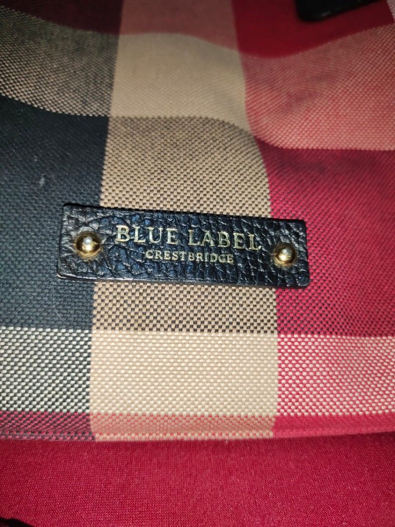 BLUE LABEL CRESTBRIDGE CHECKERED TOTE BAG, Luxury, Bags & Wallets on ...