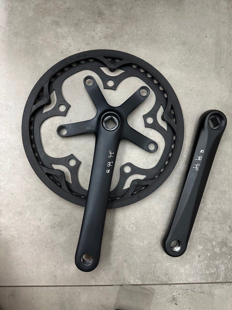 Brompton black chainring and crankset, Sports Equipment, Bicycles ...