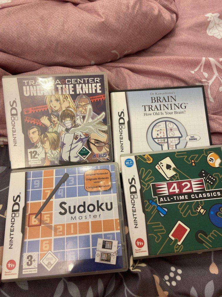 [BUNDLE] Nintendo DS Games (Trauma Center, Sudoku, All Time Classics ...