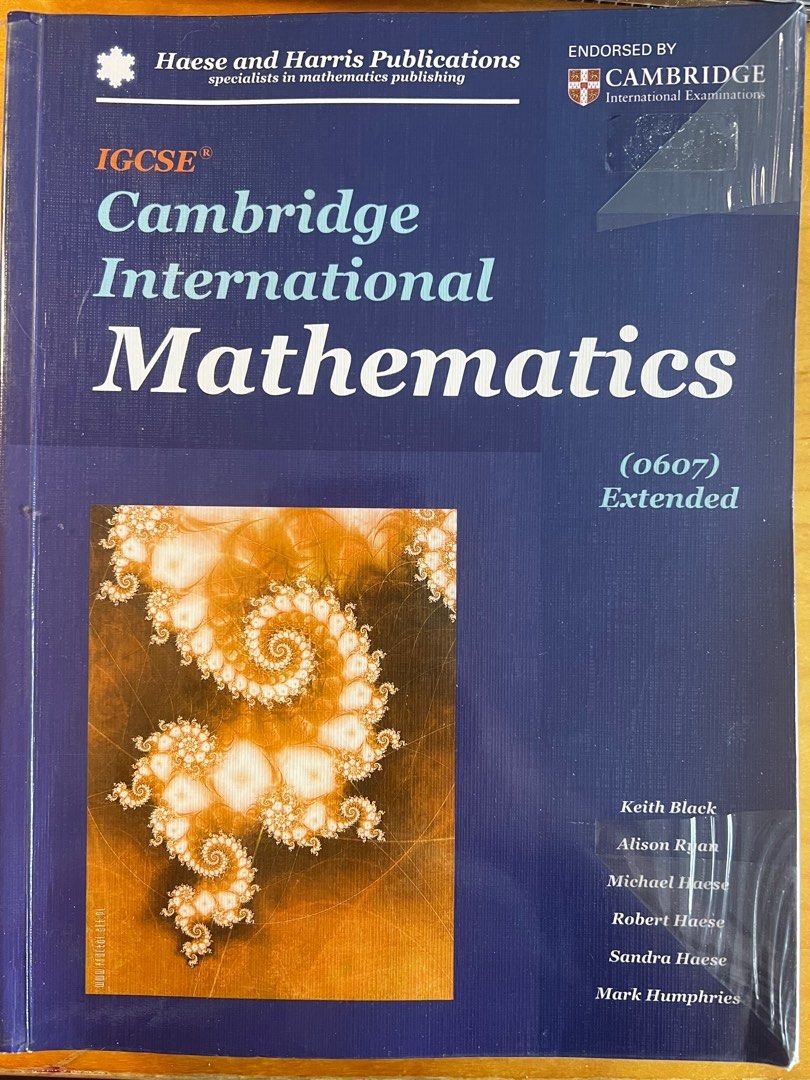 Cambridge IGCSE mathematics textbook 0607 extended, Hobbies & Toys ...