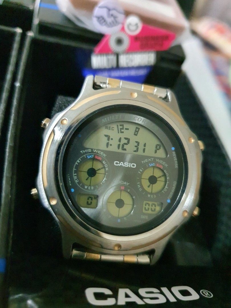 Casio BGR100 and BGP200 vintage watches with memory functions, Men's ...