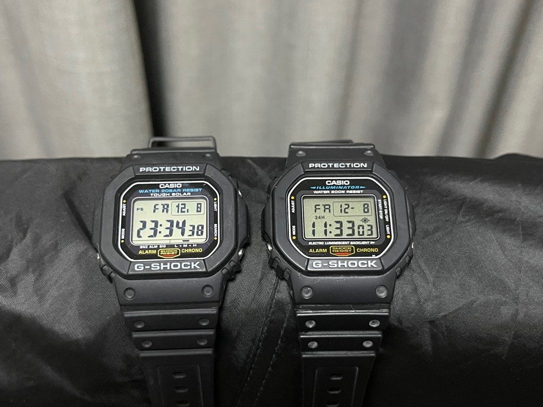 Casio G-Shock G-5600E Solar DW-5600E G5600 DW5600 Black, Men's Fashion, Watches & Accessories ...
