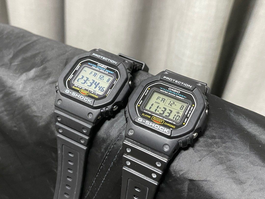Casio G-Shock G-5600E Solar DW-5600E G5600 DW5600 Black, Men's Fashion, Watches & Accessories ...