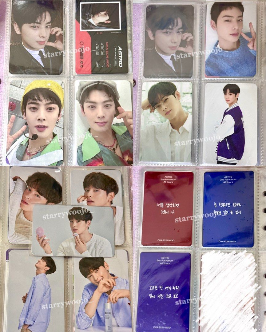 Cha Eunwoo Official Photocards, Hobbies & Toys, Collectibles ...