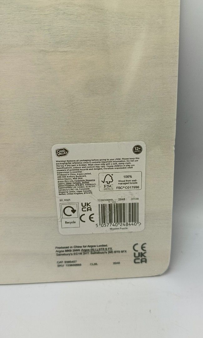 Chad Valley Wooden Number & Counting Puzzle (A08), Hobbies & Toys, Toys ...