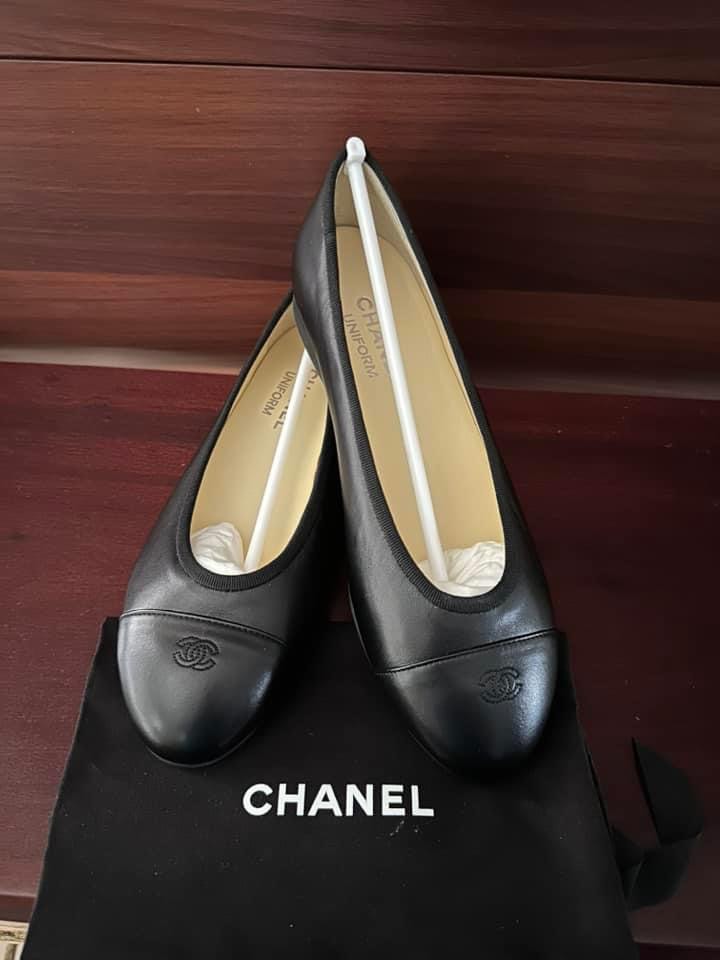 Chanel uniform, Women's Fashion, Footwear, Flats & Sandals on Carousell