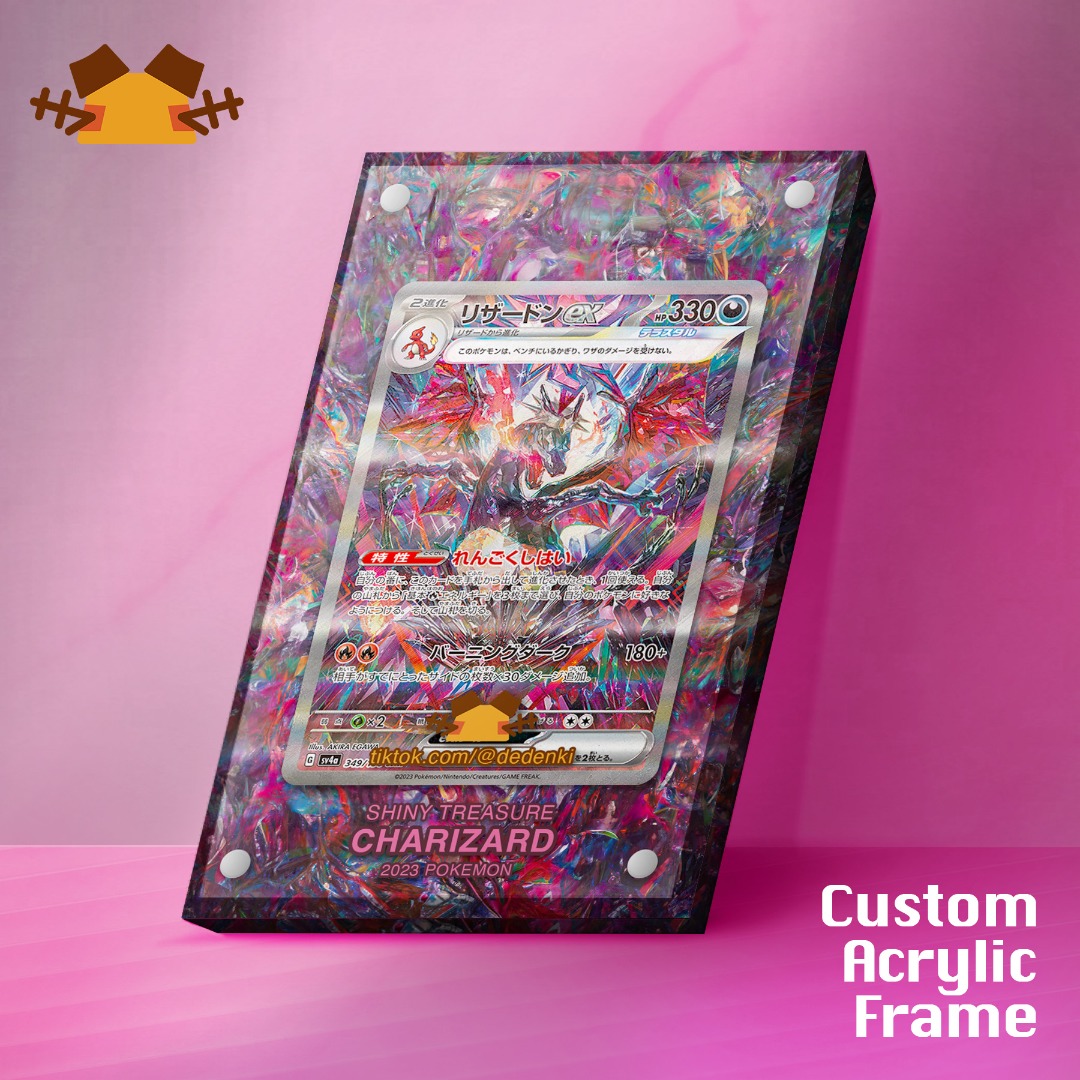 Charizard Shiny Treasure Custom Card Frame, Hobbies & Toys, Toys ...