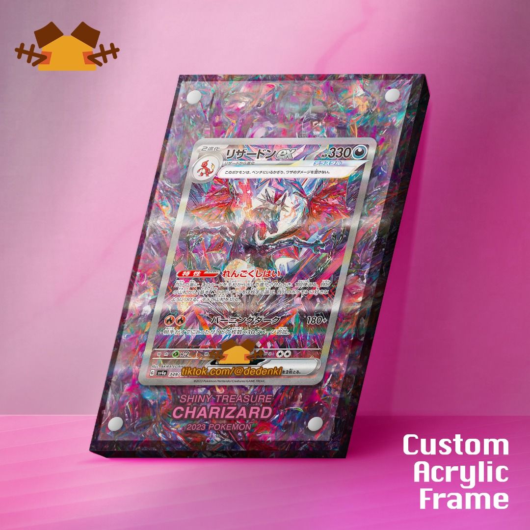 Charizard Shiny Treasure Custom Card Frame, Hobbies & Toys, Toys ...