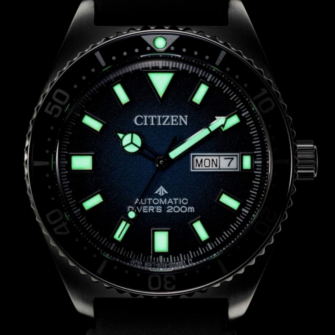 Citizen Promaster Marine NY0129-07L Blue Analog Rubber Automatic Sports ...
