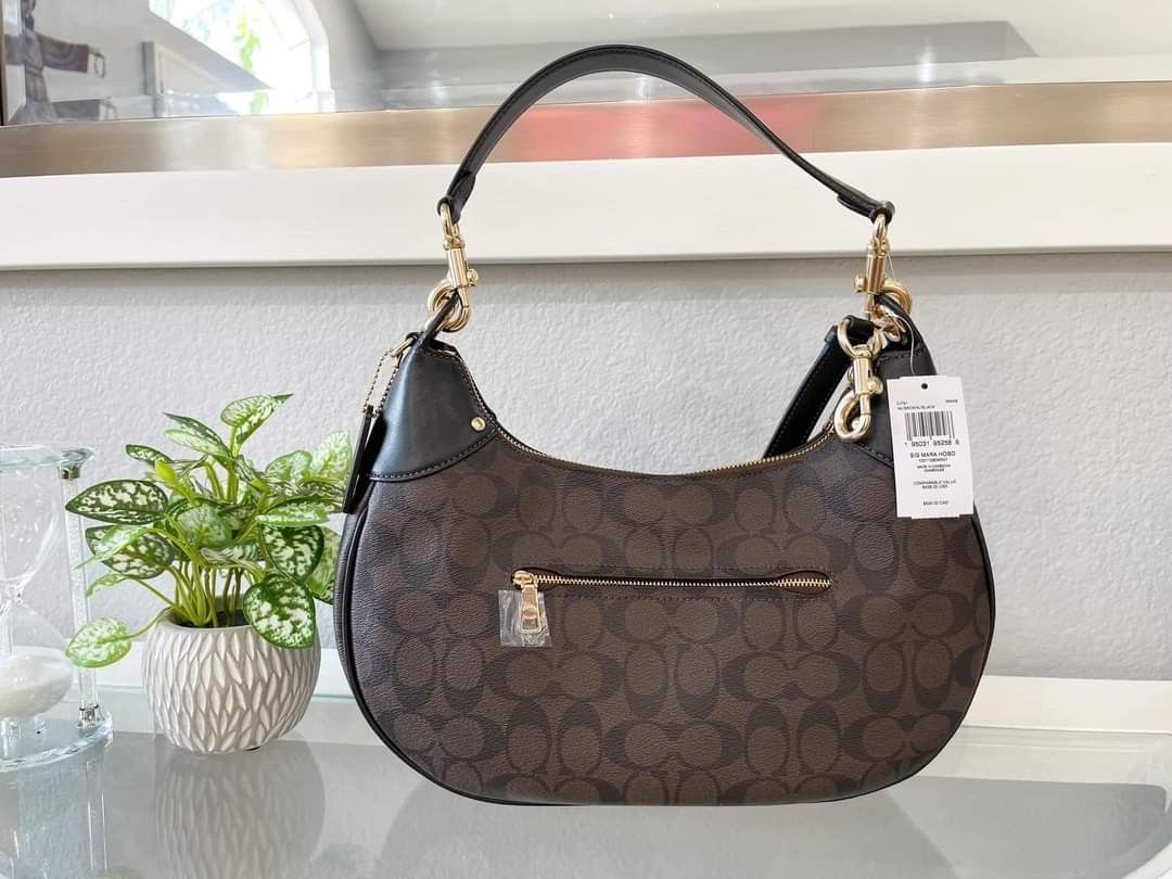 COACH Mara Hobo In Signature Canvas, Women's Fashion, Bags & Wallets ...