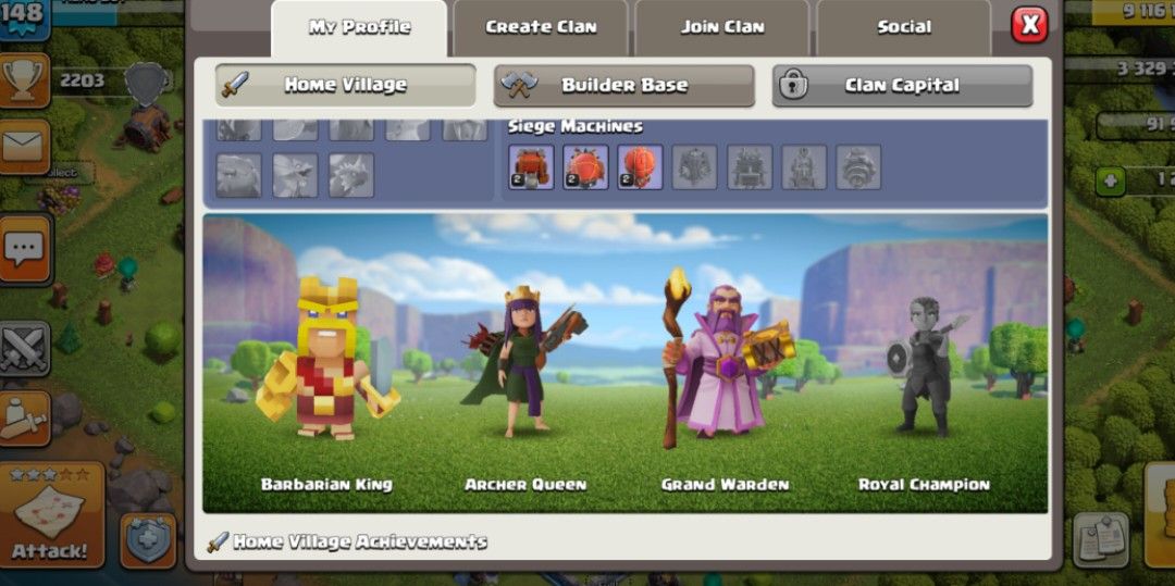 Coc Th12 Mid base (1.3k gems, 125cwl medals), Video Gaming, Video Games ...