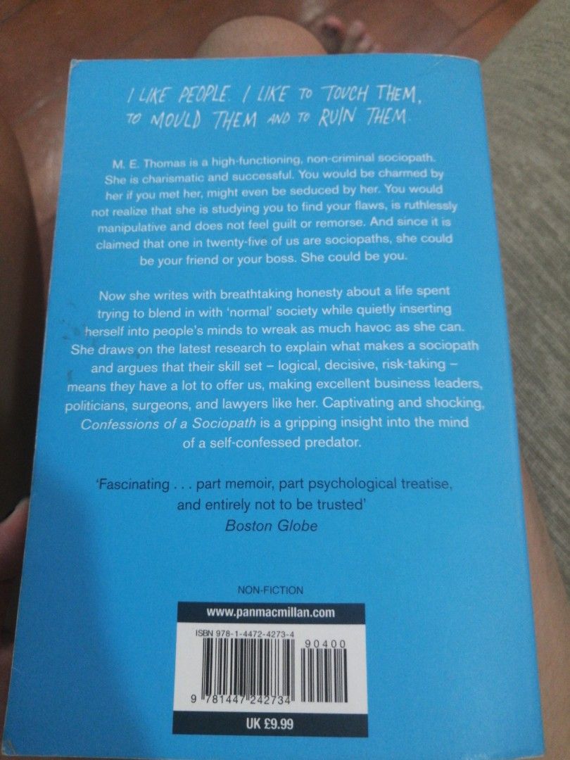 Confessions of a Sociopath, Hobbies & Toys, Books & Magazines, Fiction ...