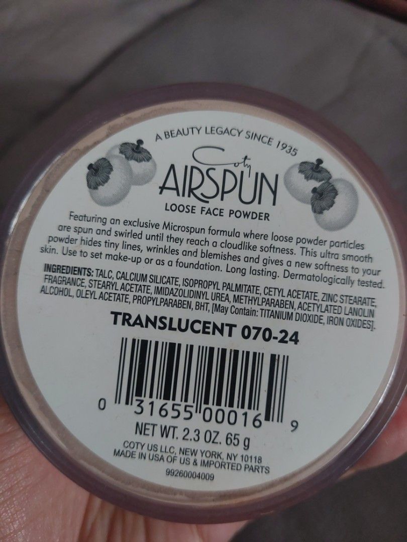 Coty Airspun Translucent, Beauty & Personal Care, Face, Makeup on Carousell