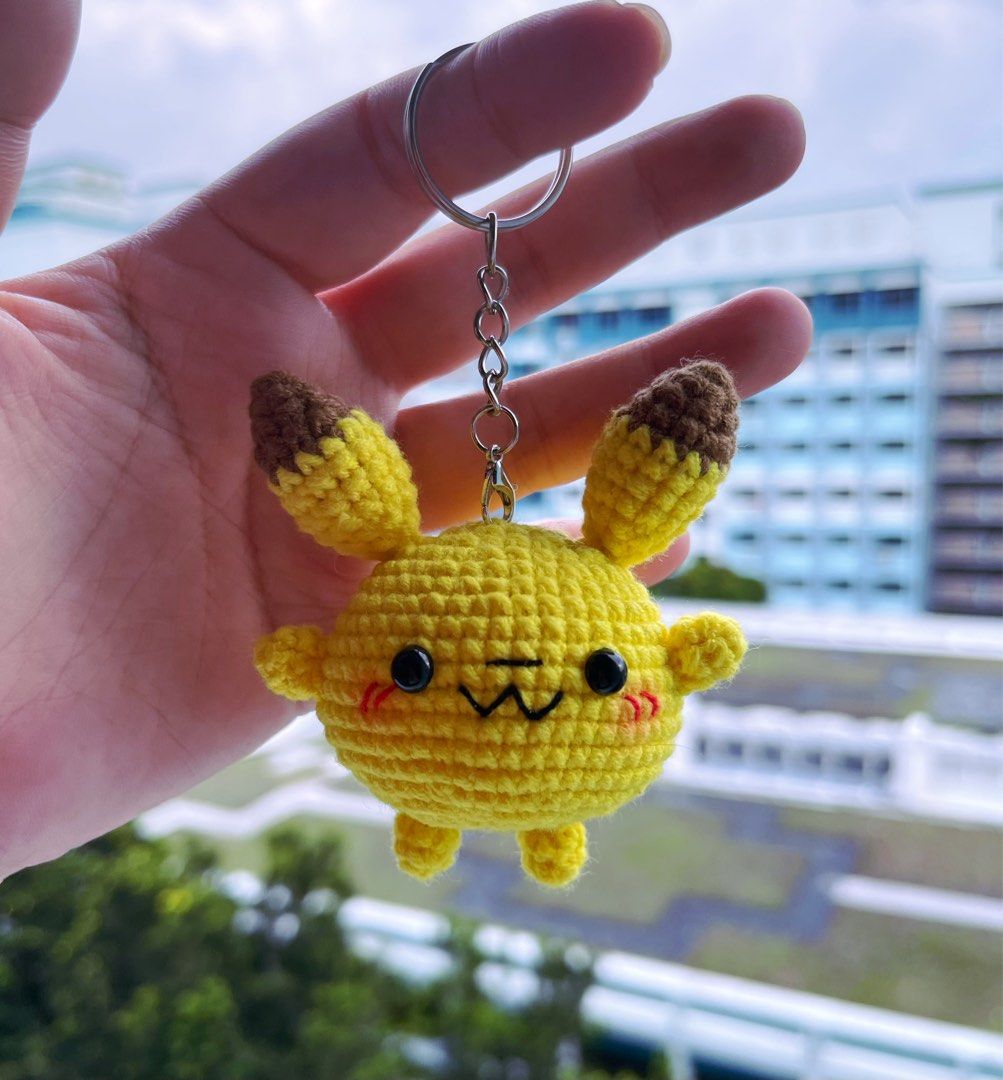Crochet Pokemon keychain, Hobbies & Toys, Stationery & Craft, Handmade ...