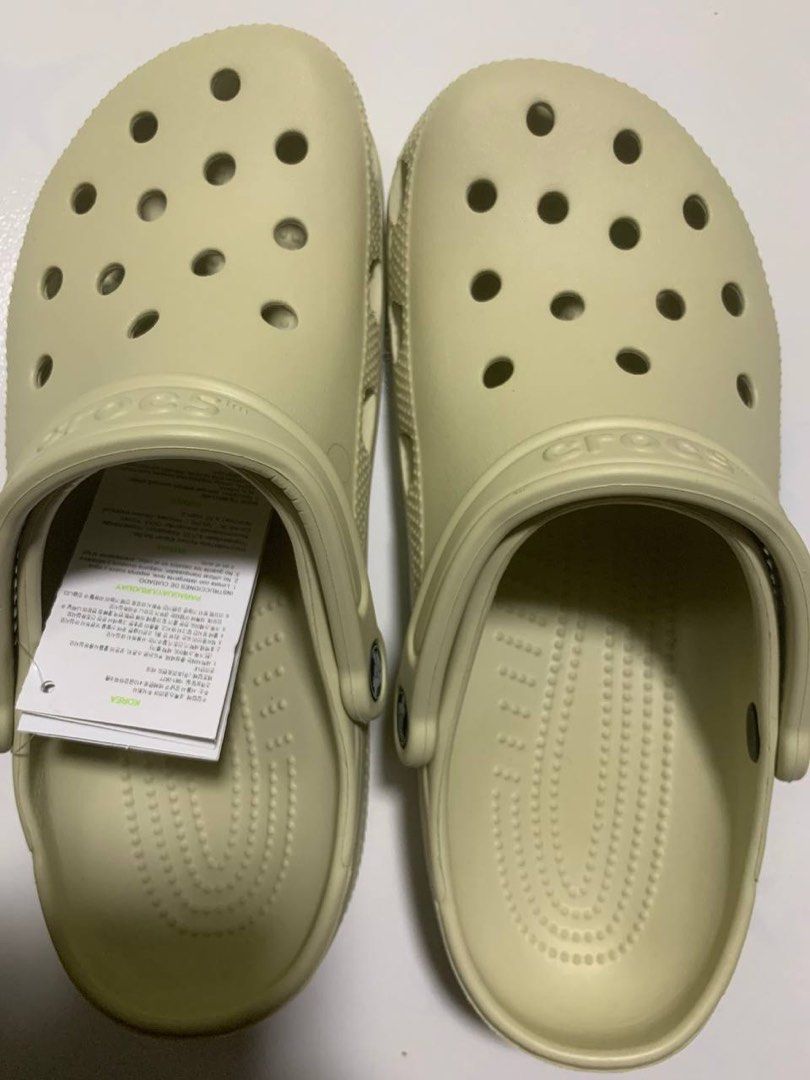 CROCS CLASSIC BONE, Men's Fashion, Footwear, Flipflops and Slides on ...