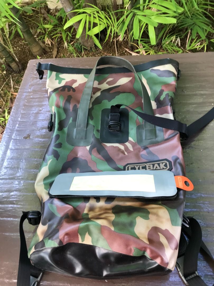 Cycbak waterproof haversack. Dimension when fully opened 30 x 12 x 60cm ...