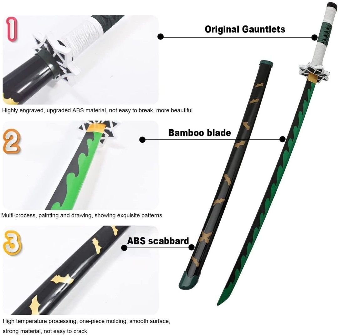 Demon Slayer Sanemi Shinazugawa Nichirin Blade (Japanese Anime Cosplay ...