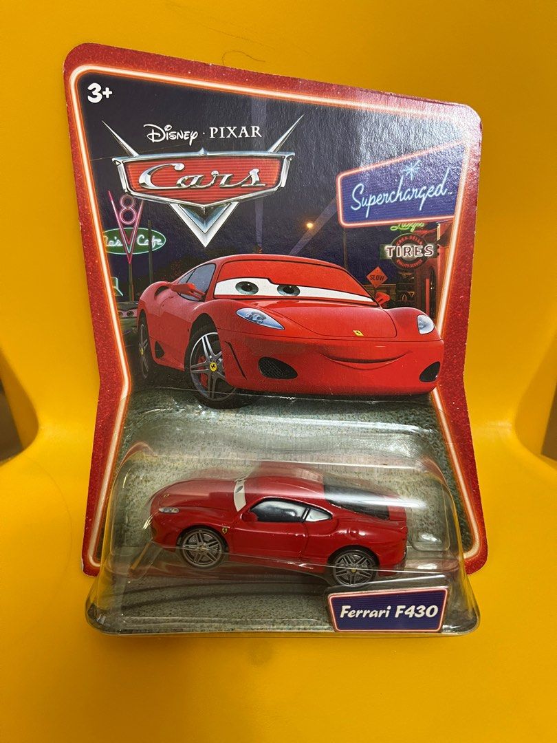 Disney Cars Movie FERRARI F430 Supercharged Die Cast Toy, Hobbies ...