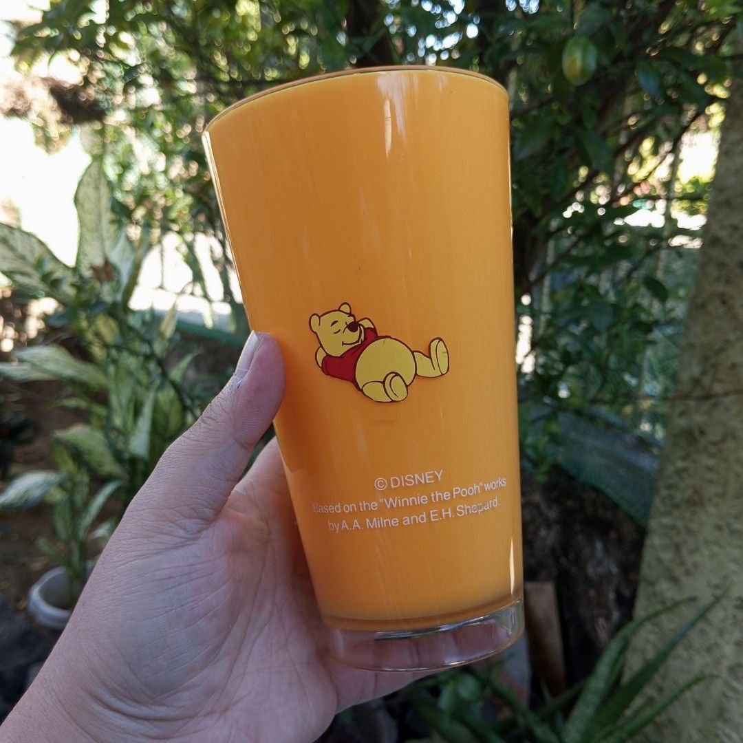 DISNEY Winnie the Pooh Ta Glass, Furniture & Home Living, Kitchenware ...
