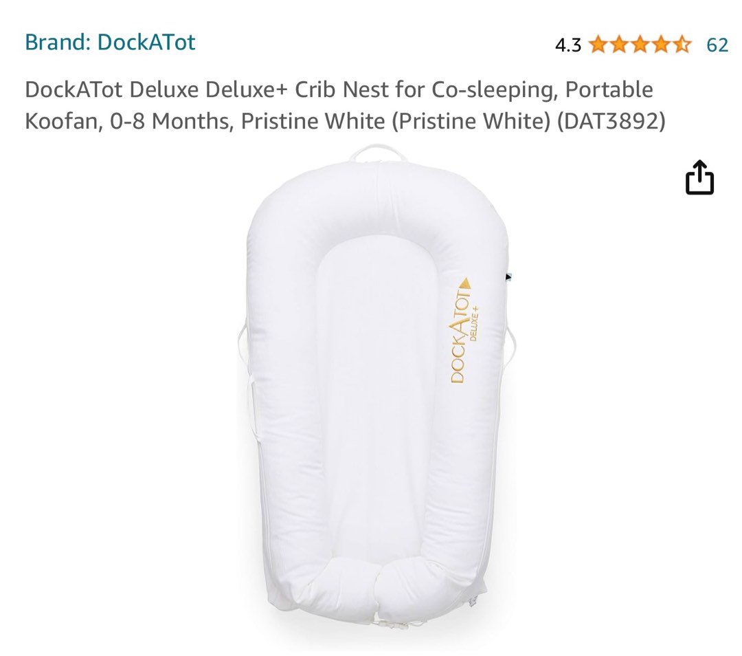 Dockatot Deluxe, Babies & Kids, Baby Nursery & Kids Furniture, Cots ...
