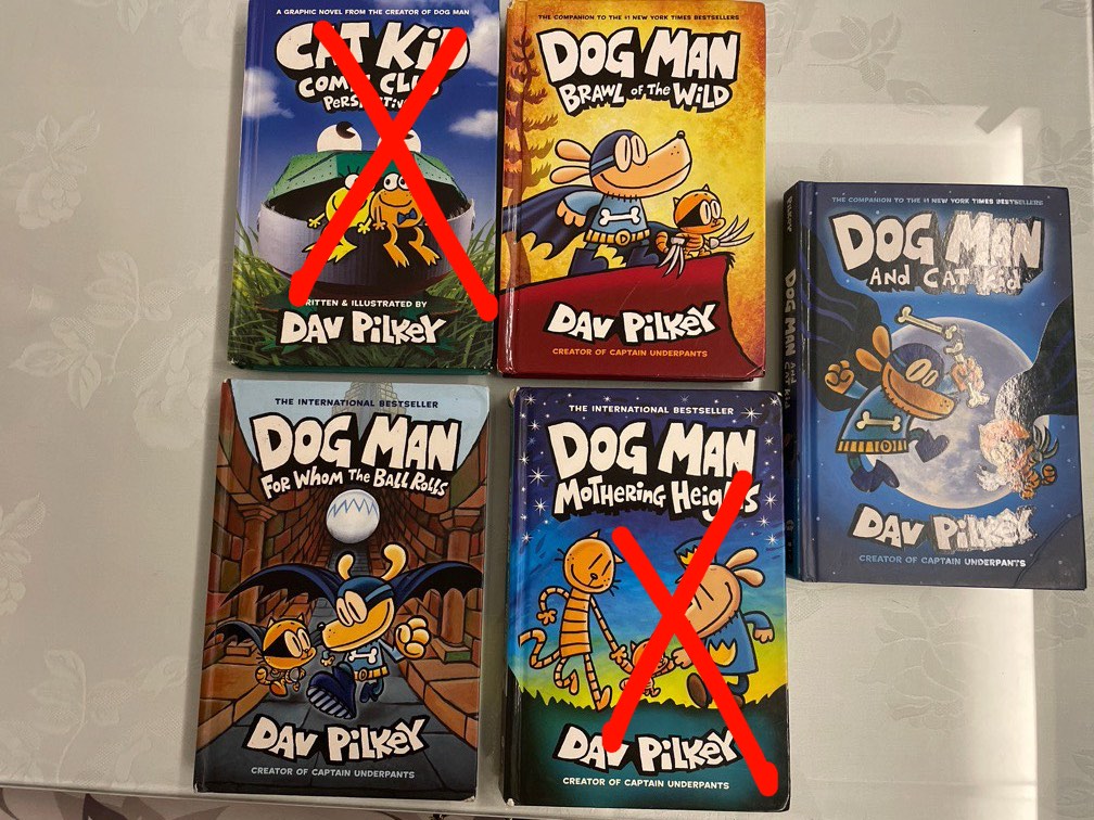 Dog Man Cat Kid books, Hobbies & Toys, Books & Magazines, Fiction & Non ...