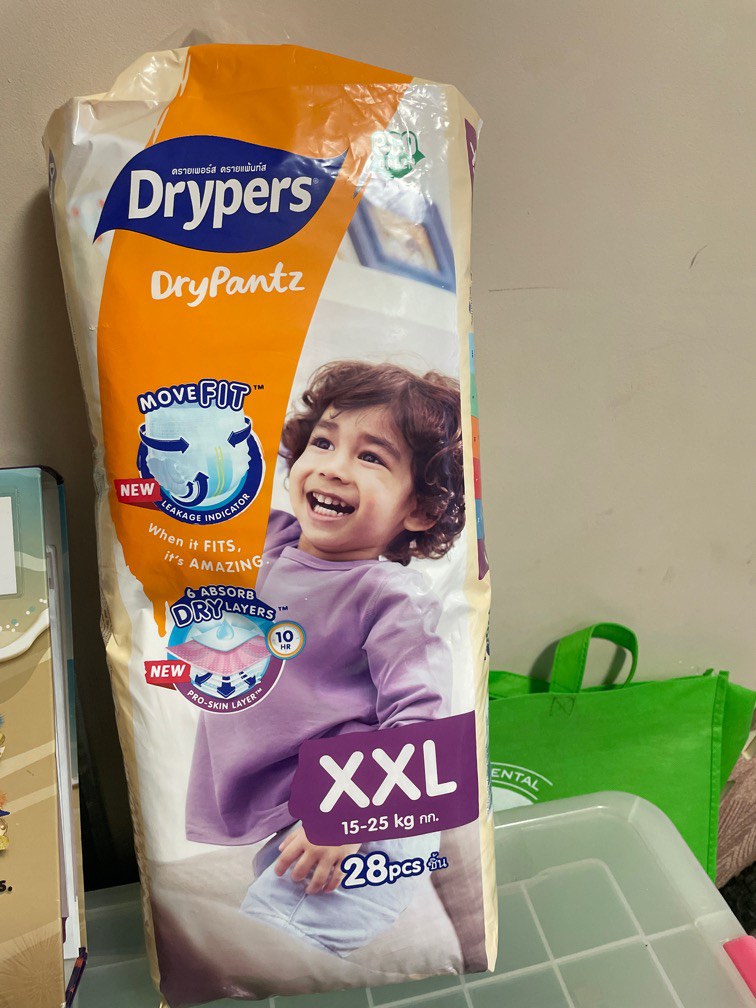 Drypers Drypantz XXL, Babies & Kids, Bathing & Changing, Diapers & Baby ...