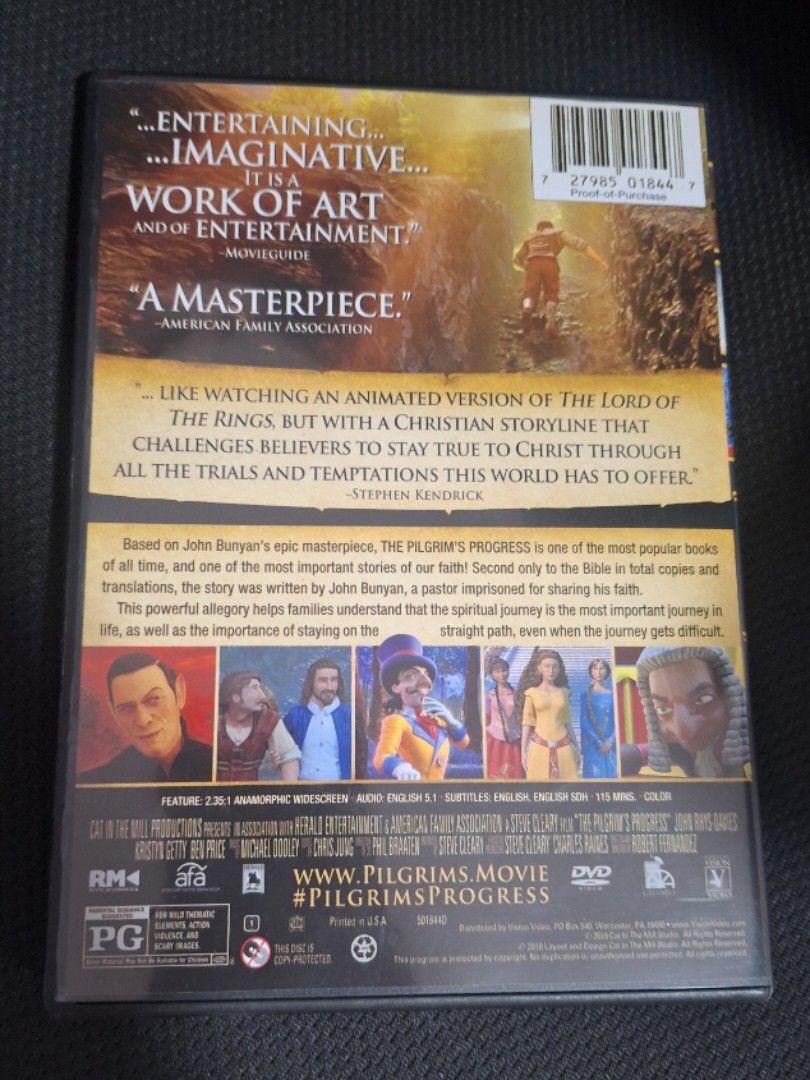 Dvd movie the pilgrims progress, Hobbies & Toys, Music & Media, CDs & DVDs on Carousell