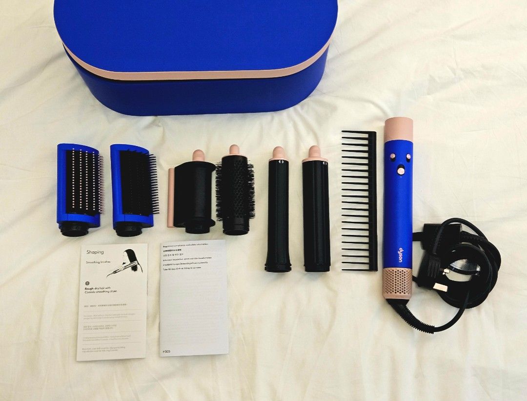 Dyson Airwrap Blue/Blush (Complete Long), Beauty & Personal Care, Hair ...