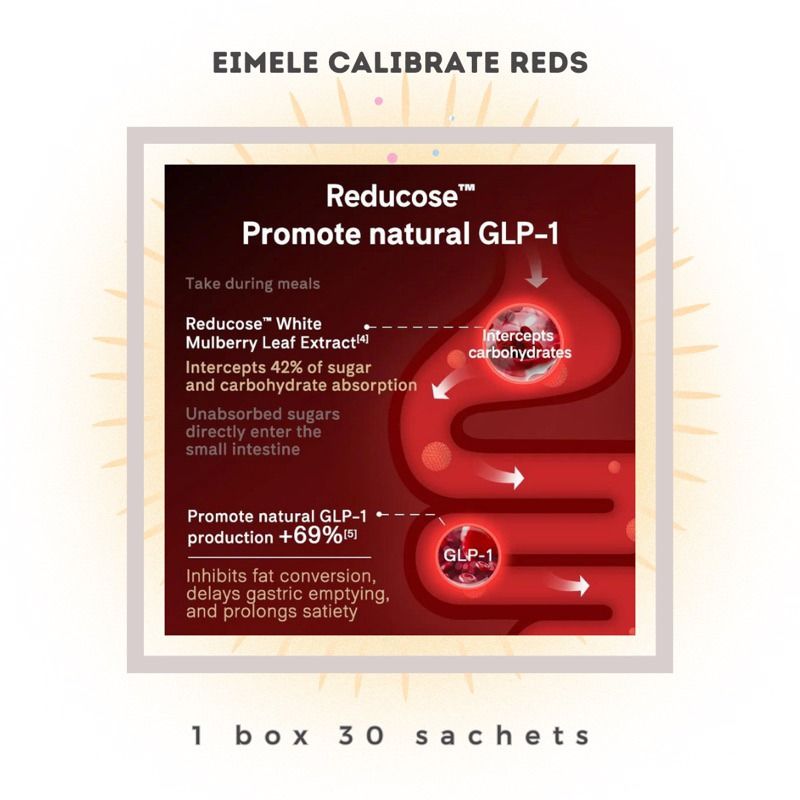 Eimele Calibrate Reds Sachet, Health & Nutrition, Health Supplements ...