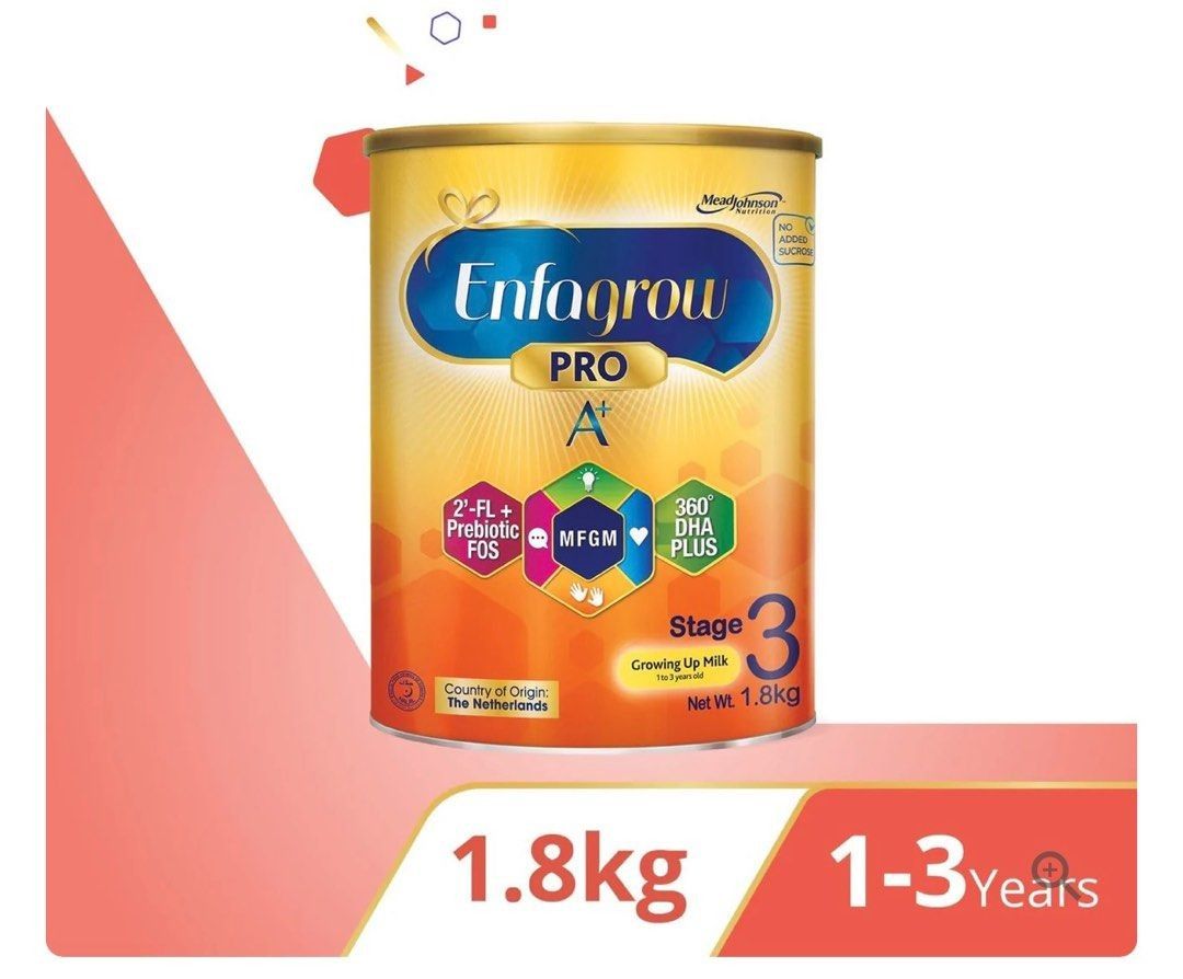 Enfagrow Pro A+ Stage 3 1.8kg, Babies & Kids, Nursing & Feeding ...