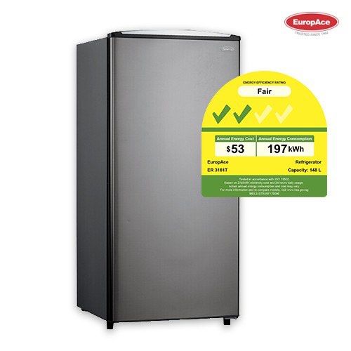 EuropAce 200L Deluxe 1 Door Fridge with Freezer ER 3161T, TV & Home ...