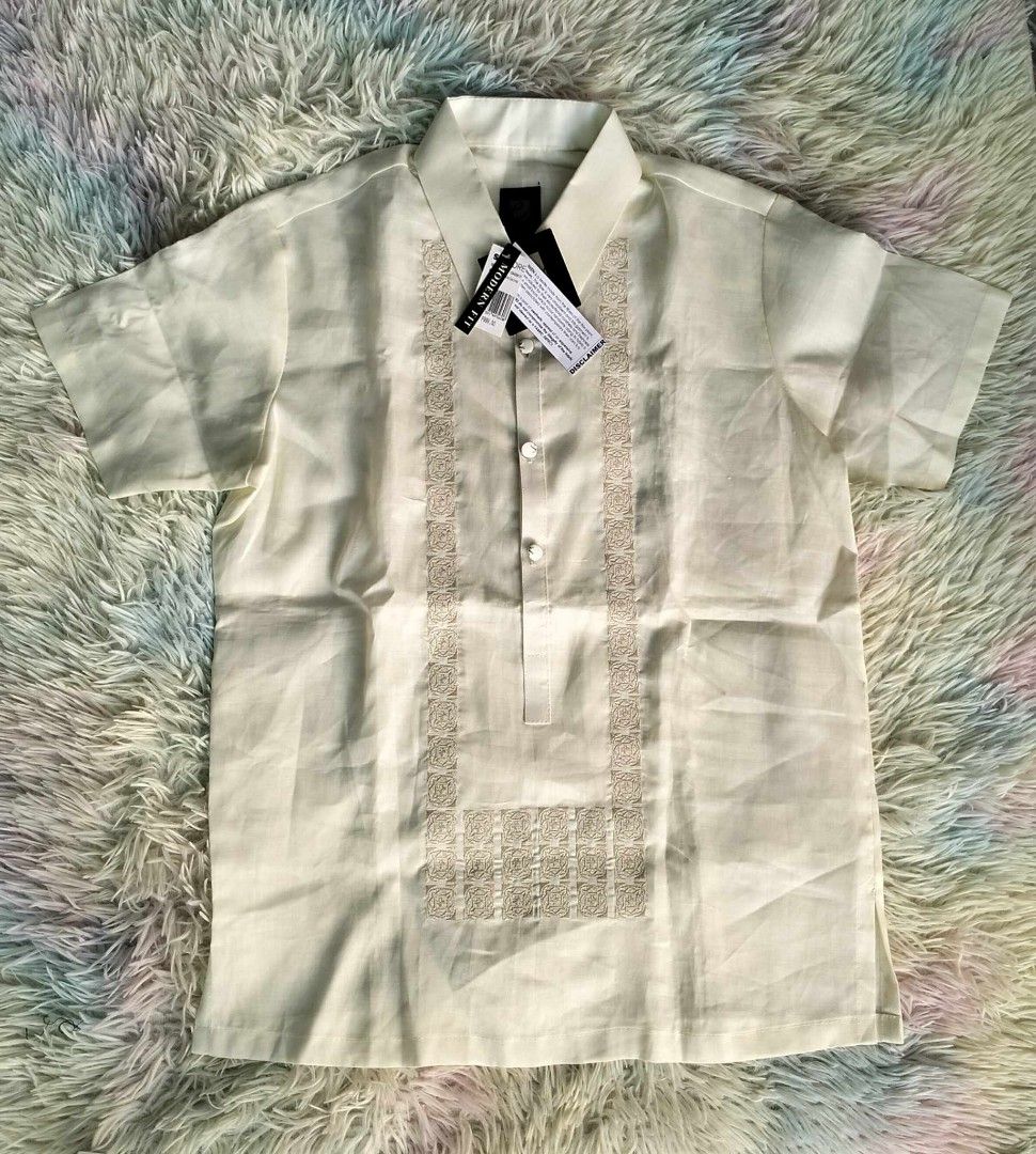 Exclusive Polo Barong Gusot Mayaman, Men's Fashion, Tops & Sets ...