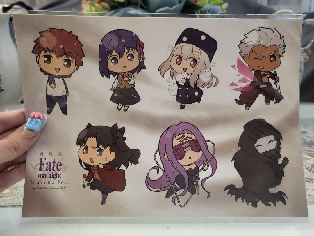 Fate/Stay Night Sticker Set, Hobbies & Toys, Toys & Games on Carousell