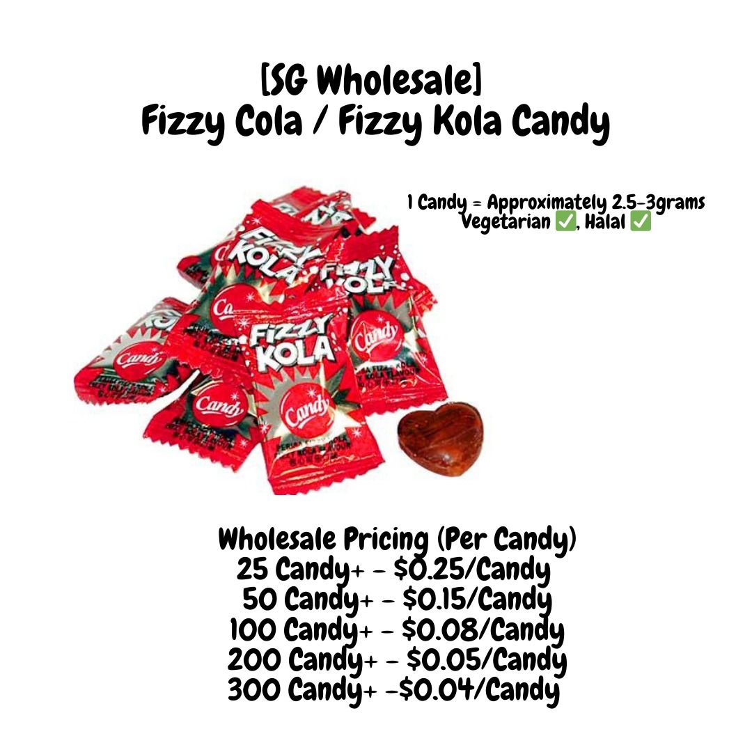 Fizzy Kola Candy [Local Stock], Food & Drinks, Packaged & Instant Food ...