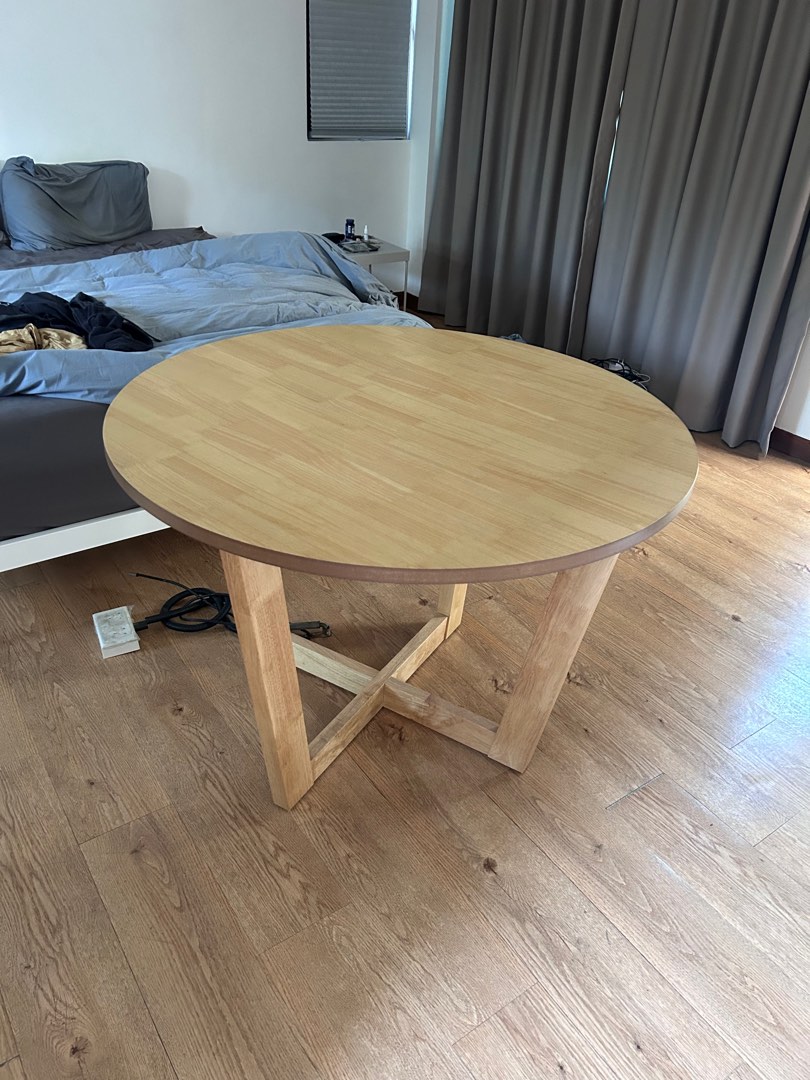 FREE dining table (110 cm), Furniture & Home Living, Furniture, Tables ...