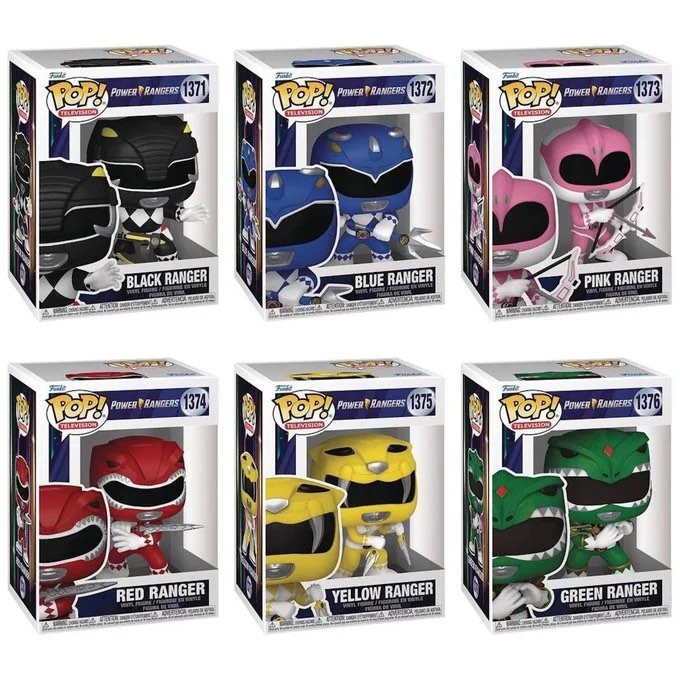 FULL SET FUNKO POP POWER RANGERS 30 ANNIVERSARY, Hobbies & Toys, Toys ...